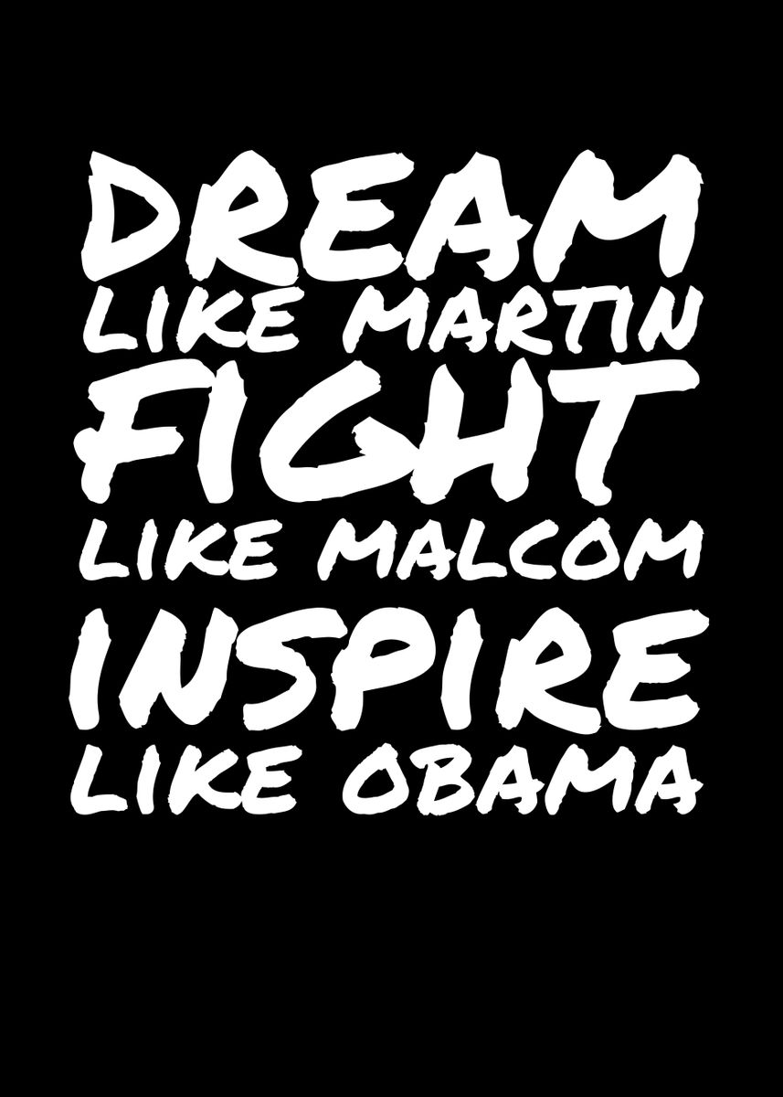 'Dream Like Martin Fight' Poster, picture, metal print, paint by ...