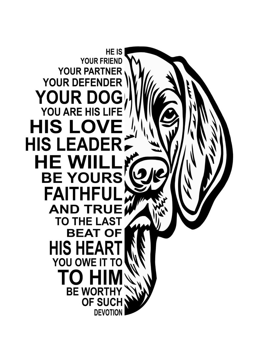 'German Shorthaired Pointer' Poster, picture, metal print, paint by ...