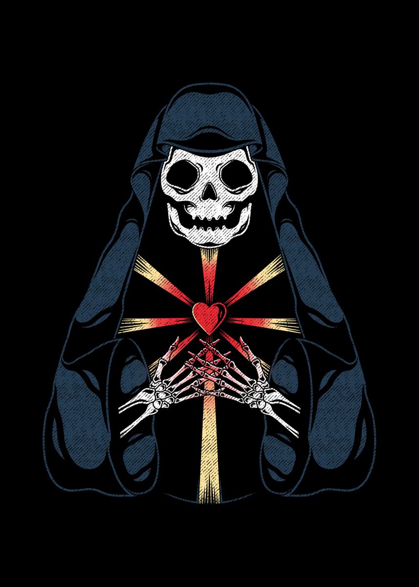 'Skull Love Tattoo Art' Poster, picture, metal print, paint by ...