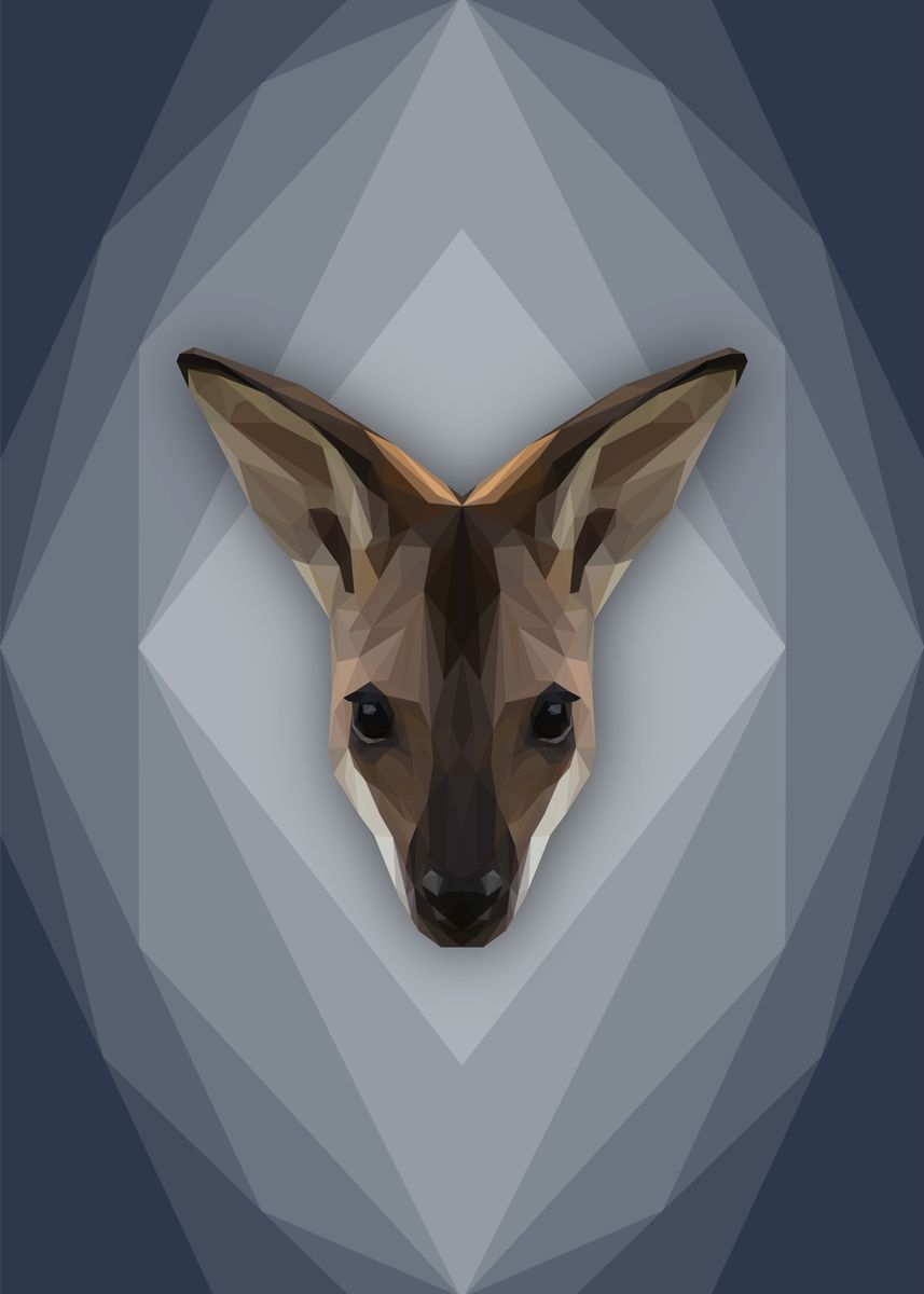 'Wild Wallaby' Poster by Erin Campbell | Displate