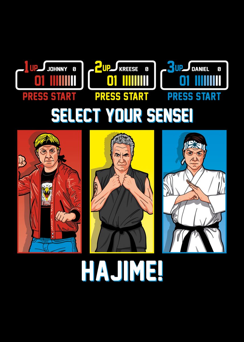 'Select your Sensei' Poster, picture, metal print, paint by Olipop Art ...