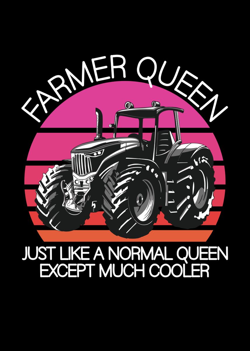 'Farmer Queen' Poster, picture, metal print, paint by Andreas ...