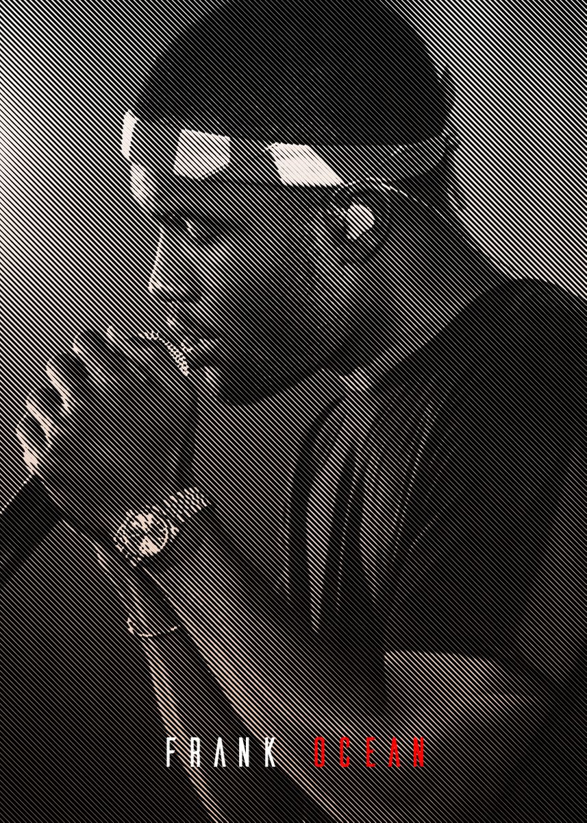 'Frank Ocean' Poster, picture, metal print, paint by amazed Poster ...