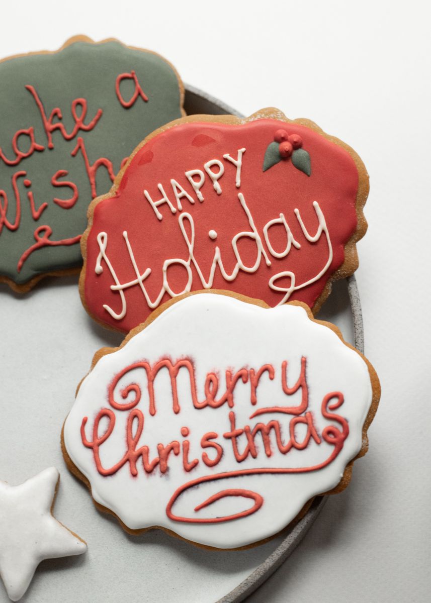 'Christmas cookies' Poster, picture, metal print, paint by Harsha ...