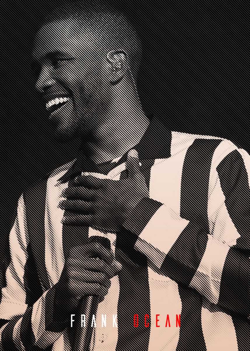 'Frank Ocean' Poster, picture, metal print, paint by amazed Poster ...