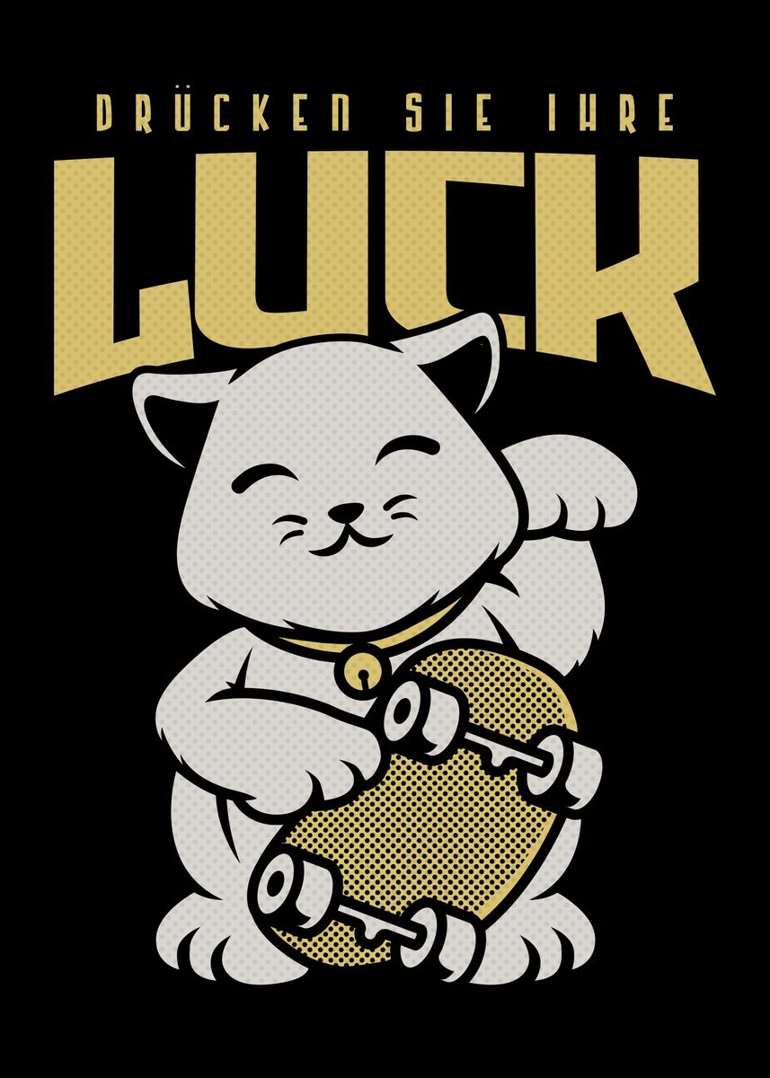 'Push Your Luck' Poster, picture, metal print, paint by John DonJoe ...