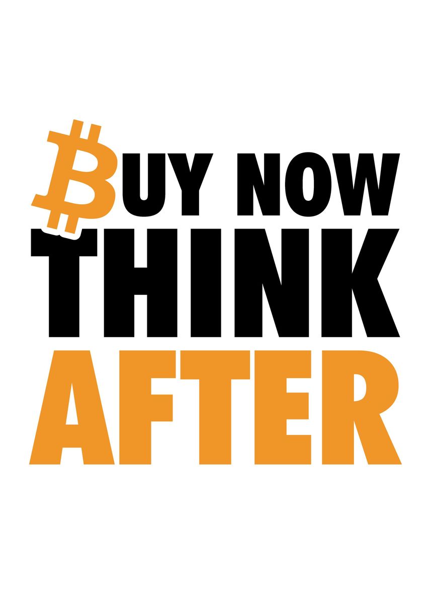 'Bitcoin crypto BTC Gift' Poster, picture, metal print, paint by TW ...