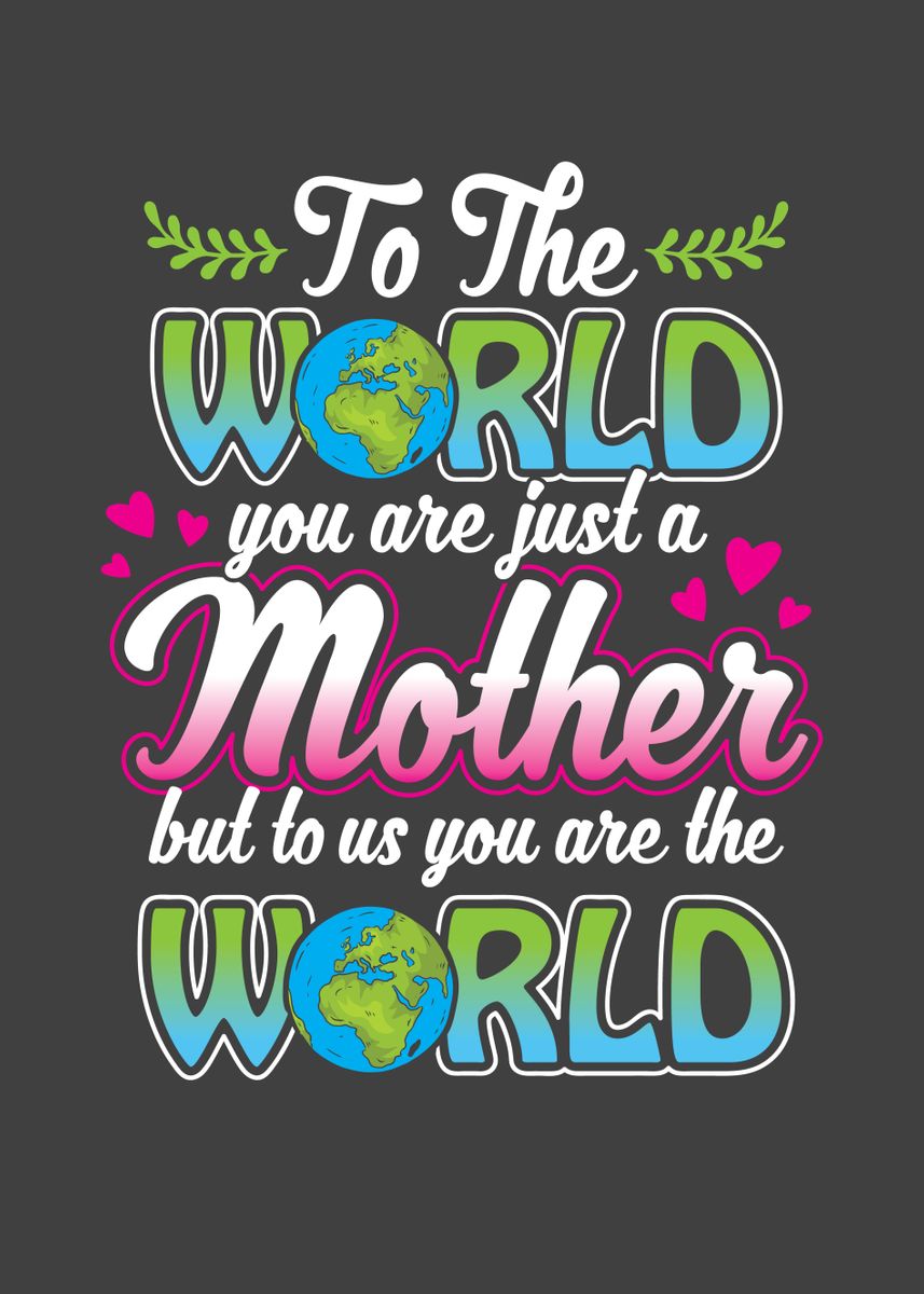 'Mother world' Poster, picture, metal print, paint by BeMi | Displate