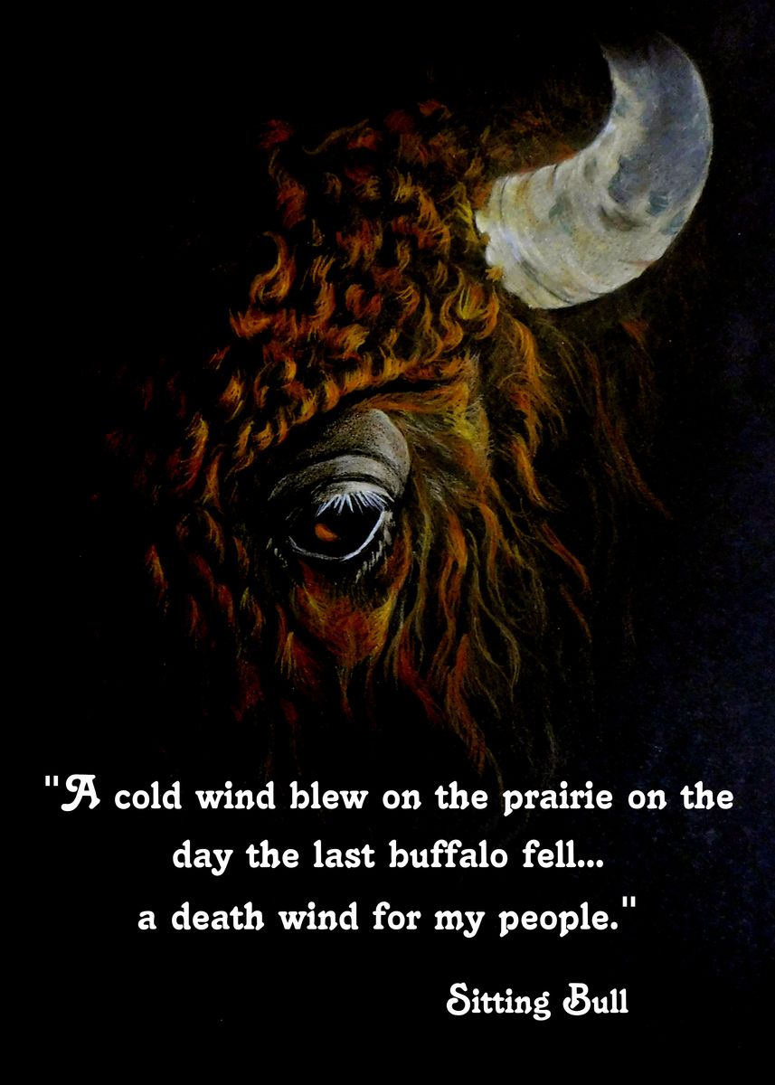 'Sitting Bull' Poster, picture, metal print, paint by Charlie Walker ...