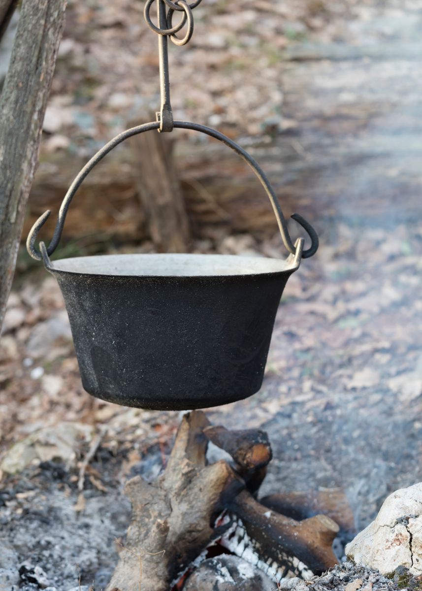 'pot on the fire' Poster, picture, metal print, paint by Ornella ...