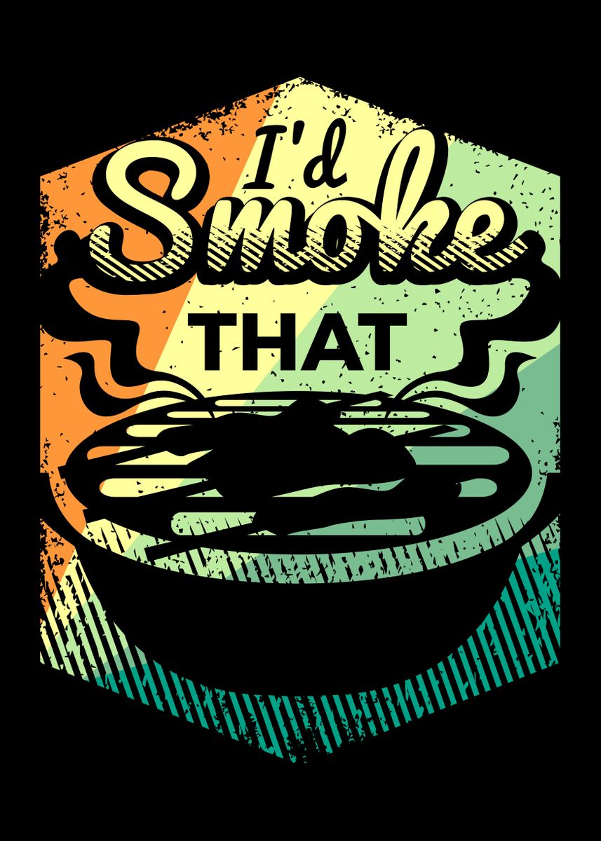 'Grilling Smoker BBQ Gift' Poster, picture, metal print, paint by Alley ...