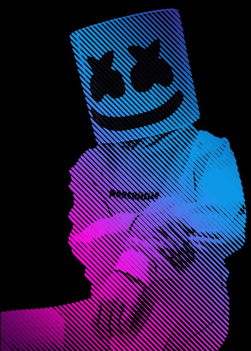 'marshmello' Poster, picture, metal print, paint by Limited Edition ...