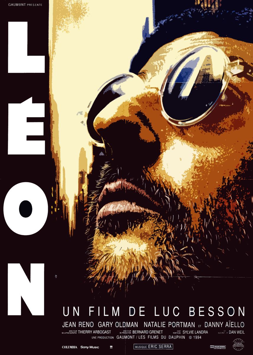'LEON POSTER' Poster, picture, metal print, paint by TroisiemeOeil ...