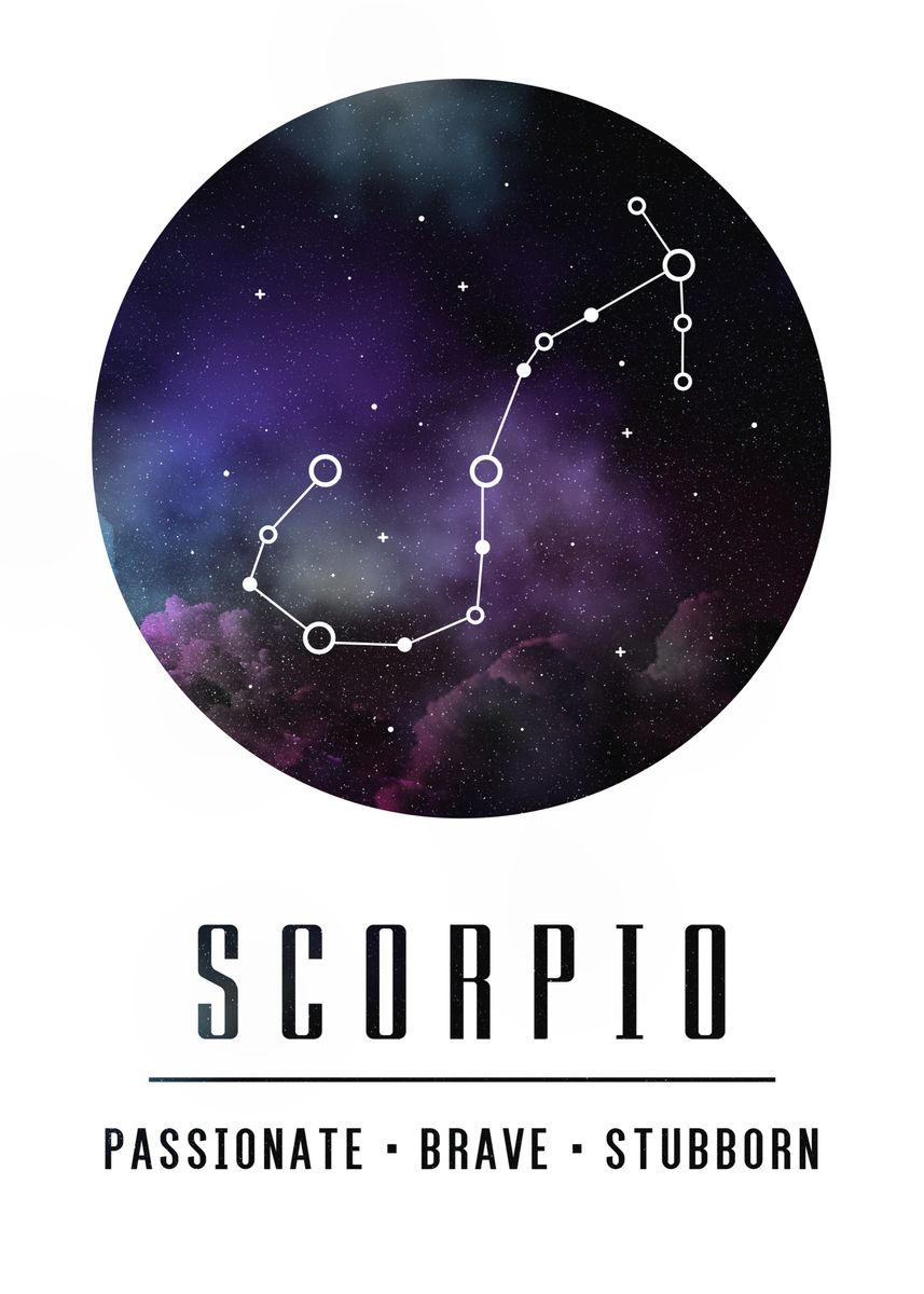 'Scorpio galaxy' Poster by Yahya Art | Displate