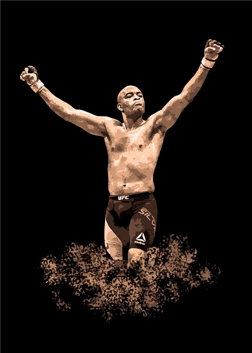 'Anderson da Silva' Poster, picture, metal print, paint by manga world ...