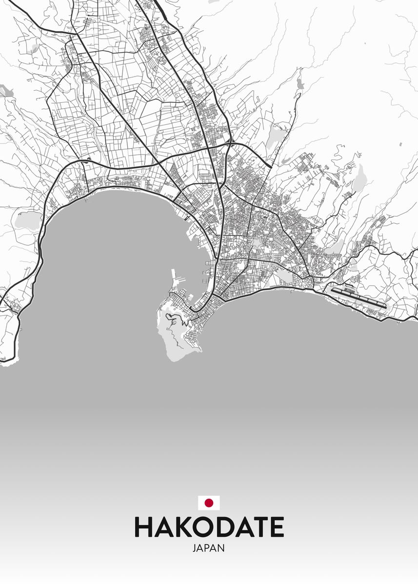 'Hakodate JP' Poster, picture, metal print, paint by IMR Designs | Displate