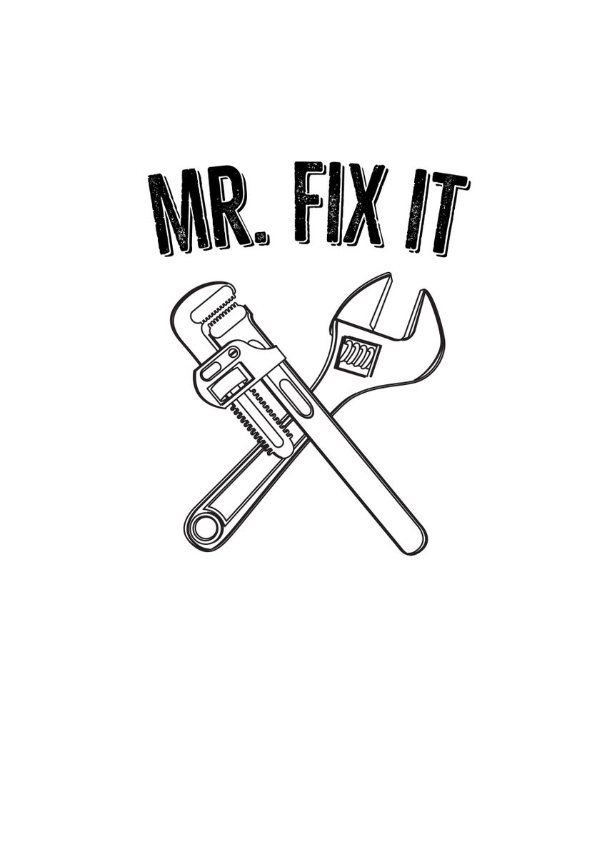 'Mr Fix It' Poster, picture, metal print, paint by Francois Ringuette ...