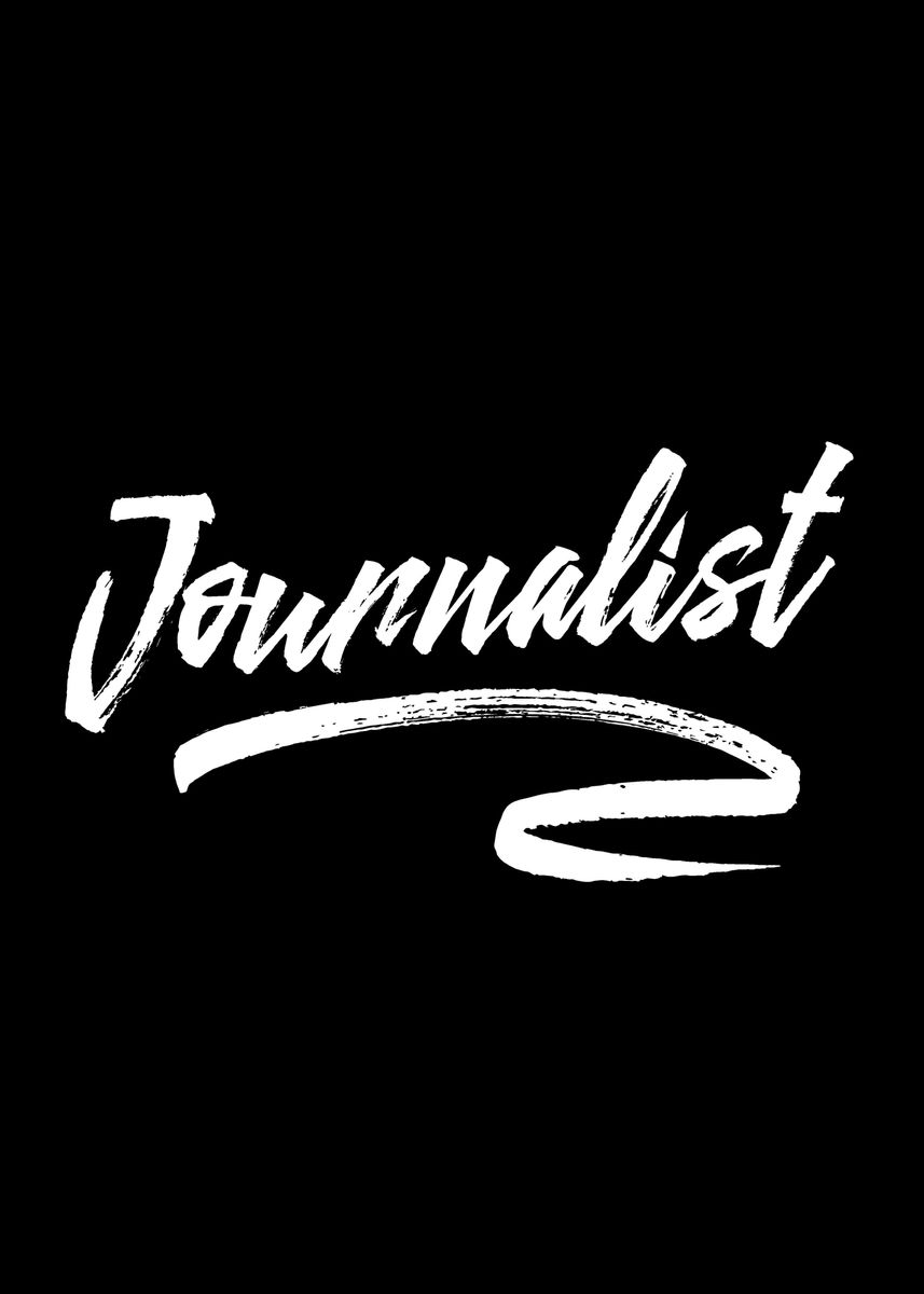 'Journalist' Poster, picture, metal print, paint by dr3designs | Displate