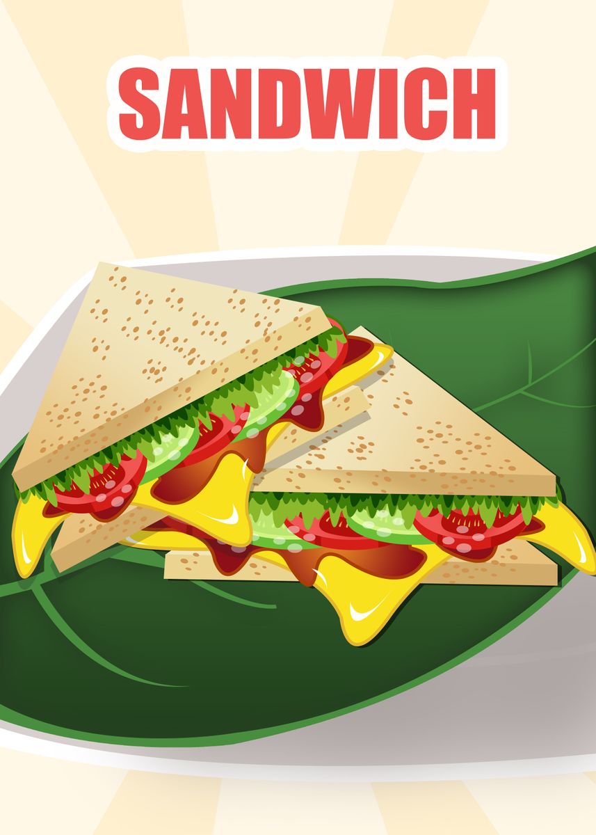 'SANDWICH' Poster by INSPIRE COLLECTION | Displate