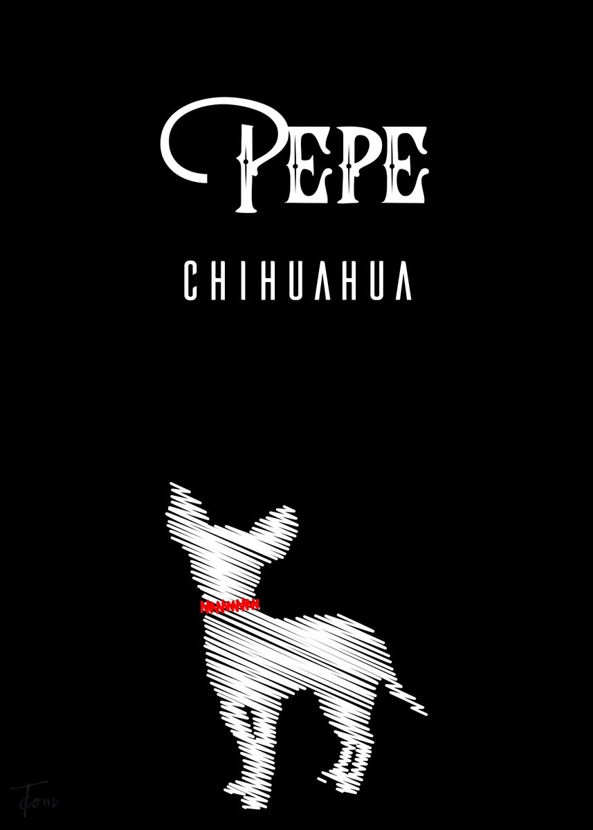 'Pepe' Poster, picture, metal print, paint by Petra Rommelfanger | Displate