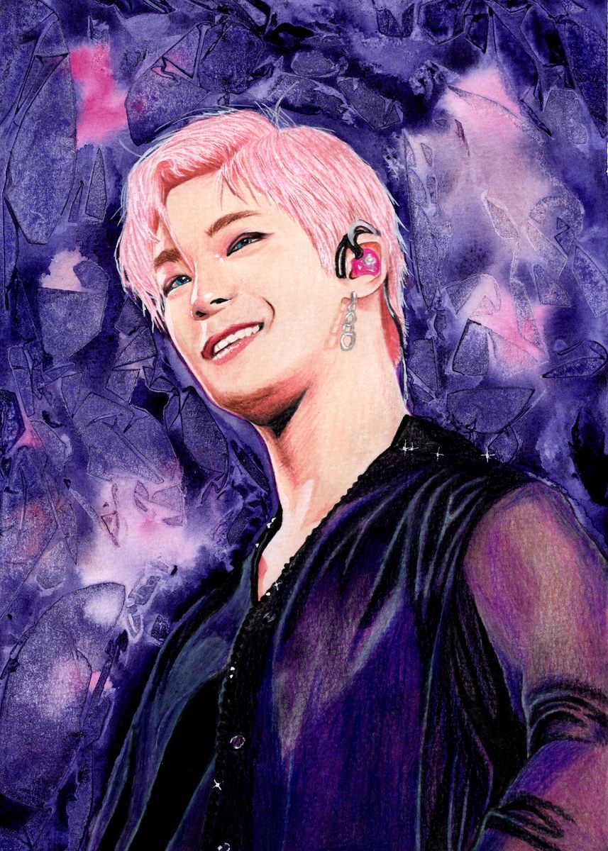 'Astro Moonbin Portrait' Poster, picture, metal print, paint by ...