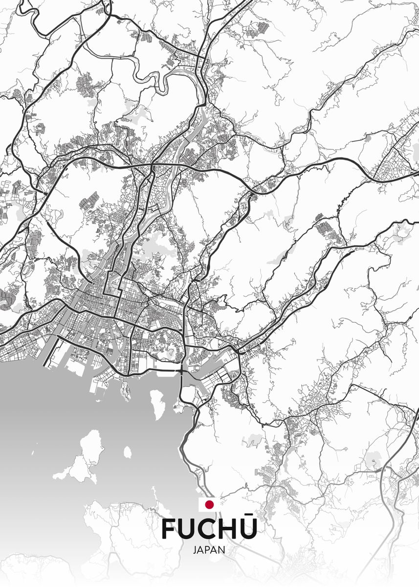 'Fuchu JP' Poster by IMR Designs | Displate