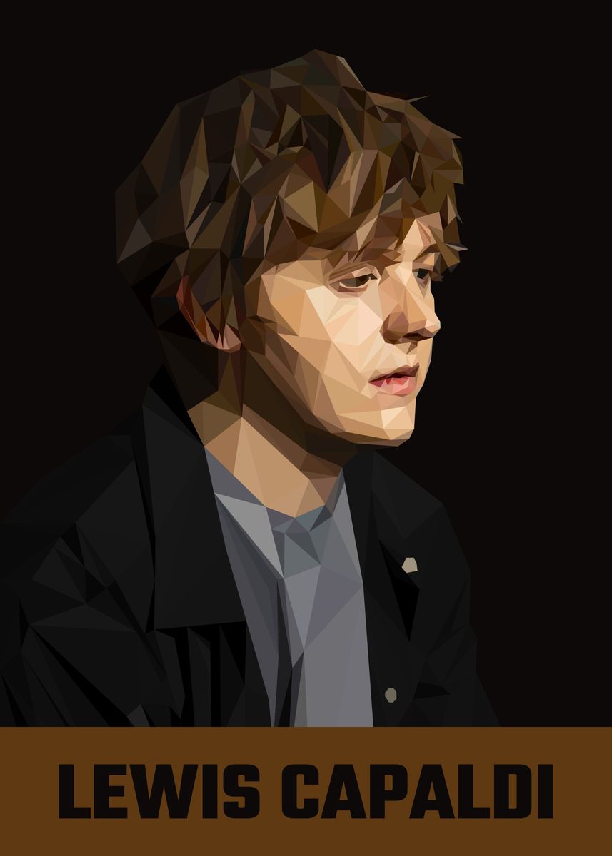 'Lewis Capaldi' Poster, picture, metal print, paint by Yanz Studio ...