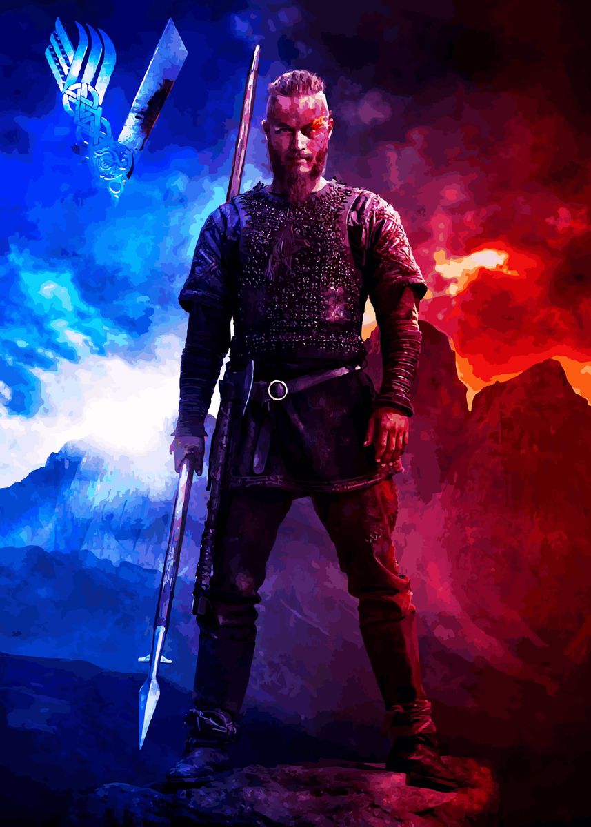 'Vikings' Poster, picture, metal print, paint by exotic green | Displate