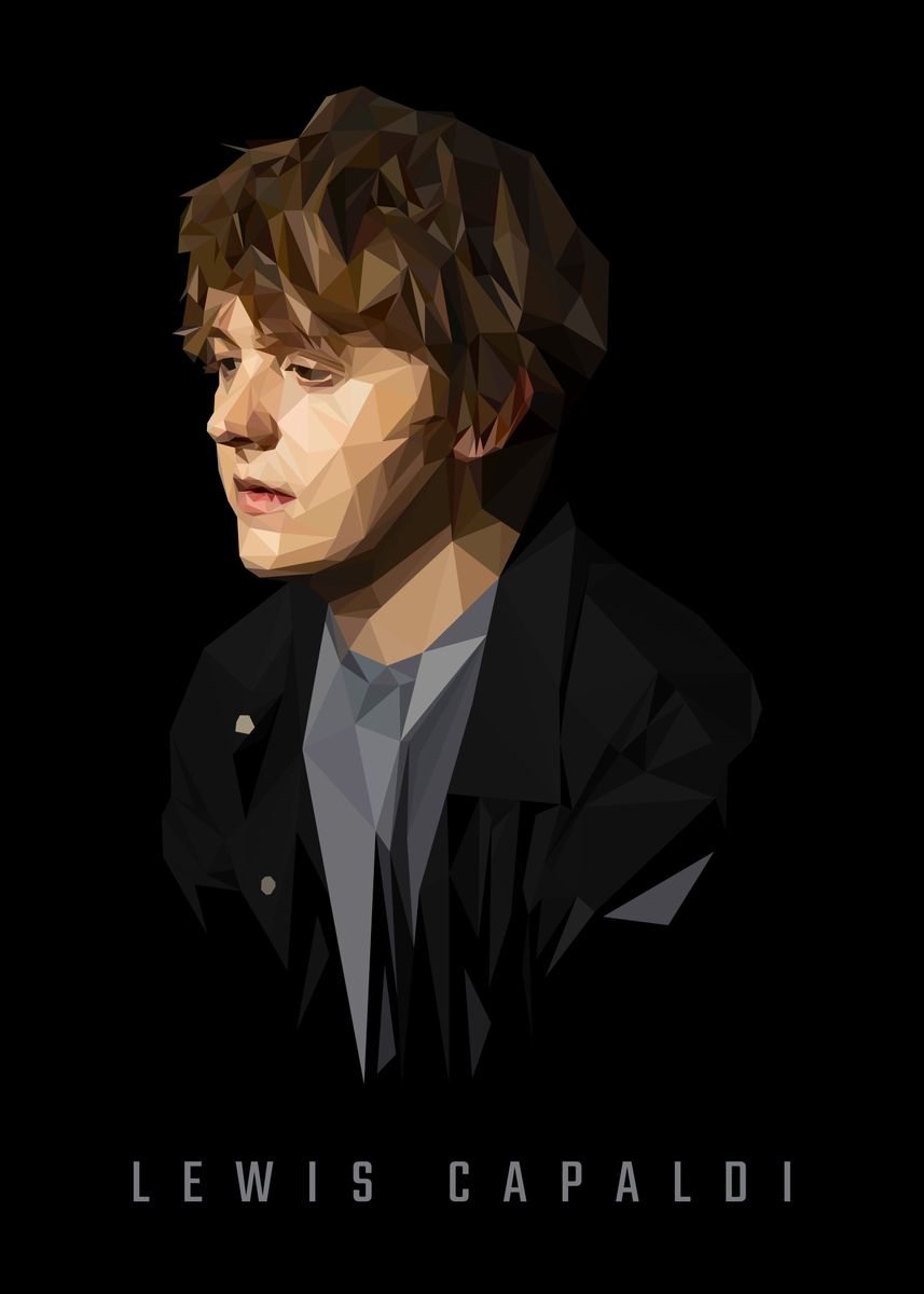 'Lewis Capaldi' Poster, picture, metal print, paint by Yanz Studio ...