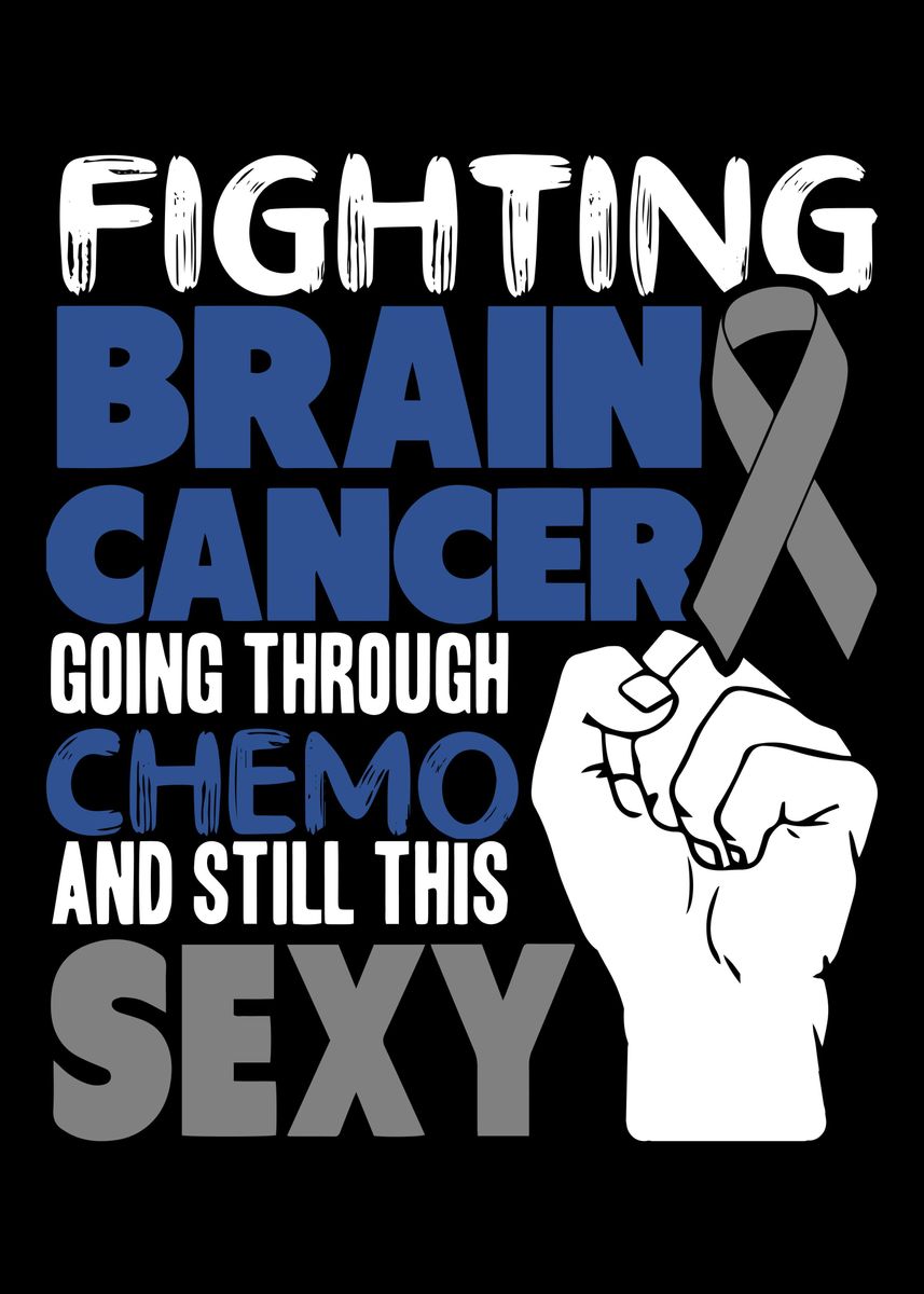 'Brain Cancer Survivor' Poster, picture, metal print, paint by ...