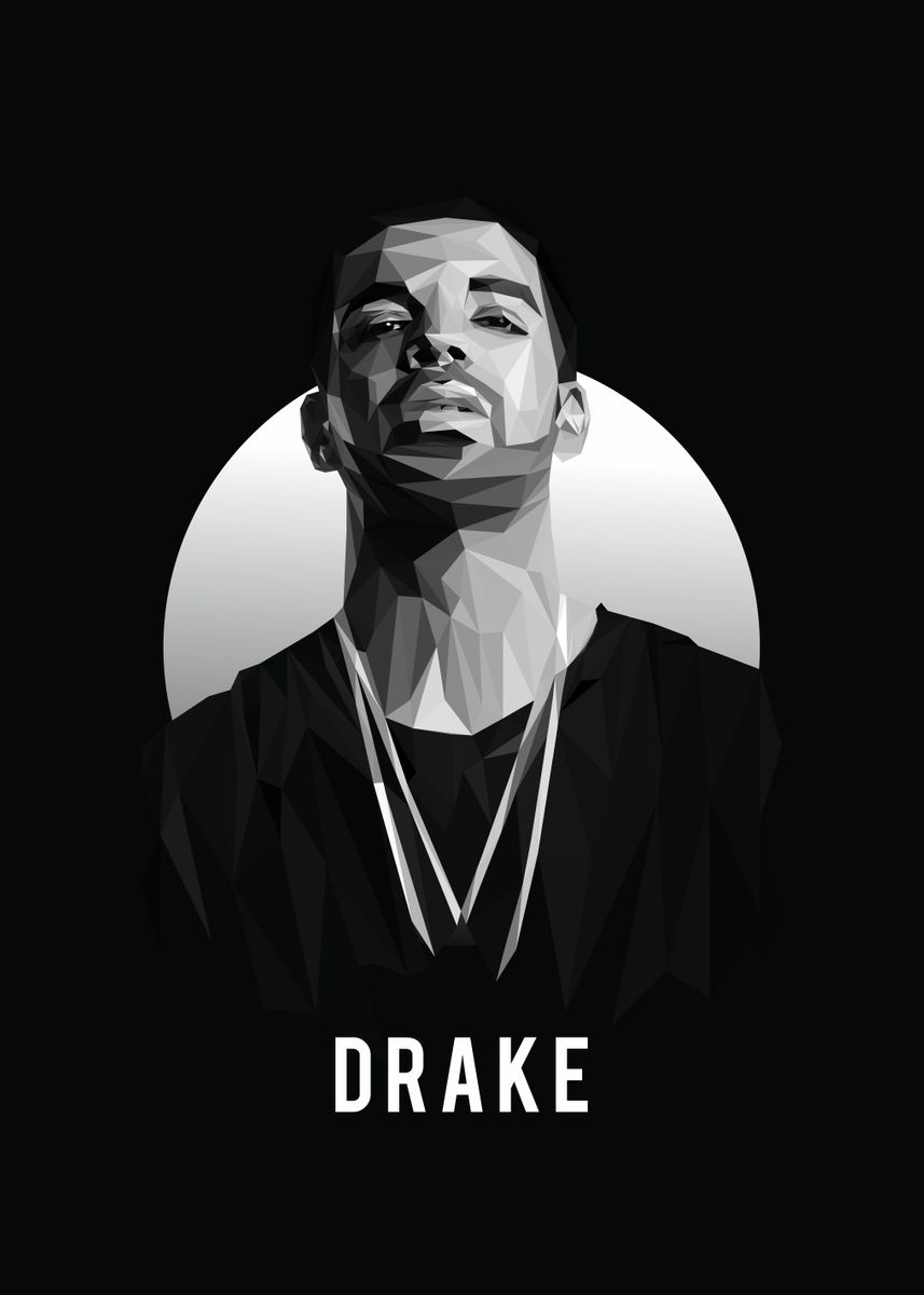 'Drake' Poster, picture, metal print, paint by BEST POSTER | Displate