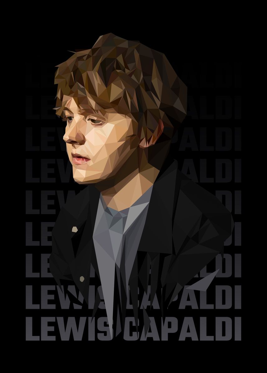 'Lewis Capaldi' Poster, picture, metal print, paint by Yanz Studio ...