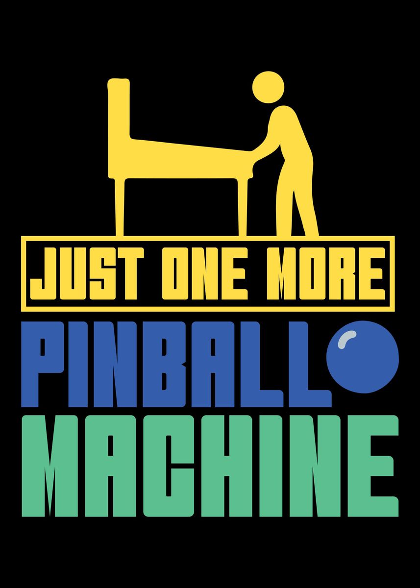 'Pinball Machine Arcade' Poster, picture, metal print, paint by ...