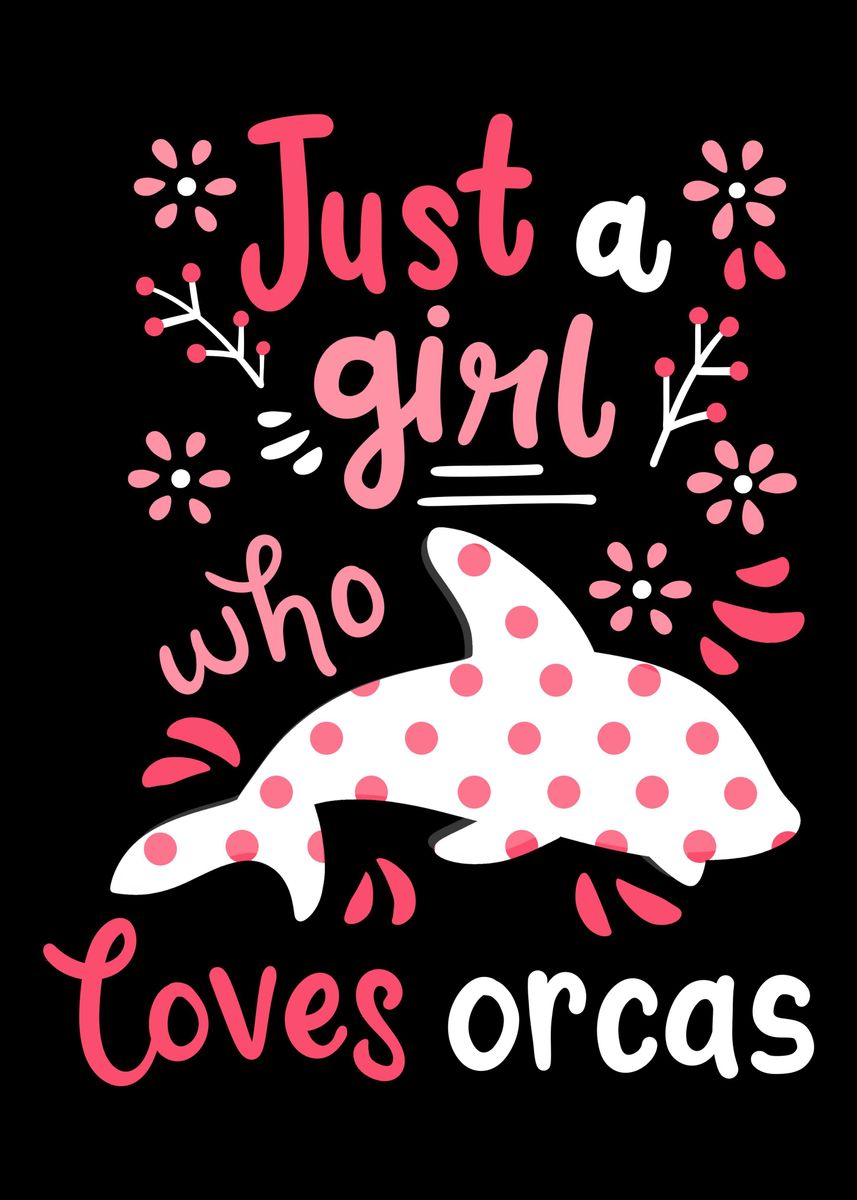 'Orcas Orca Lover' Poster, picture, metal print, paint by BLVCKPLATE ...