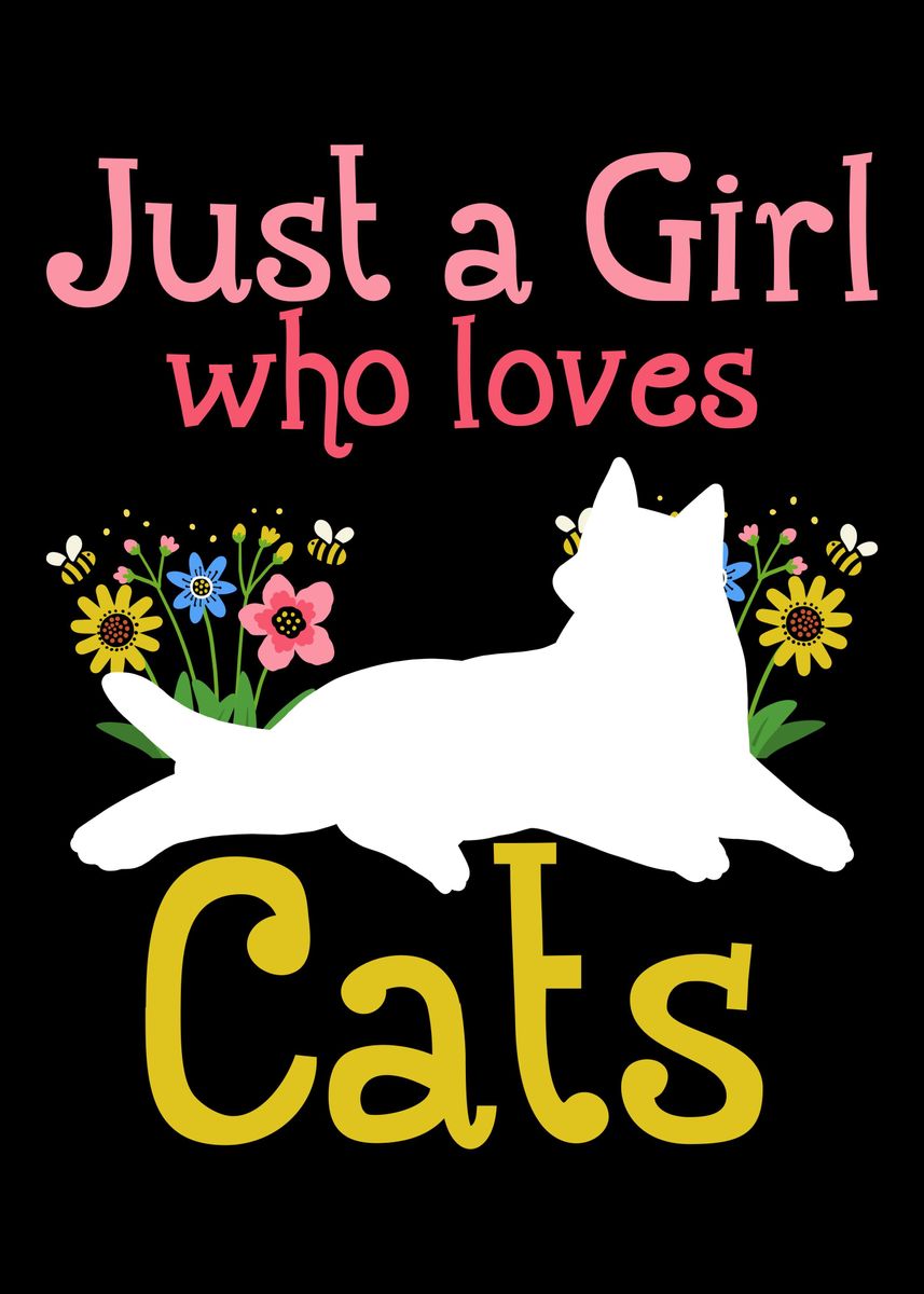 'Cat Kitten Cat Lover Cat M' Poster, picture, metal print, paint by ...