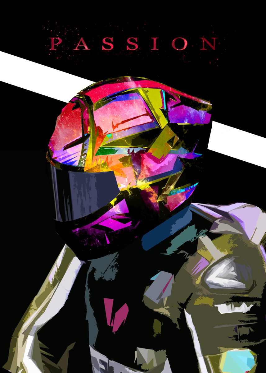 'Riding Passion ' Poster, picture, metal print, paint by NoMans | Displate