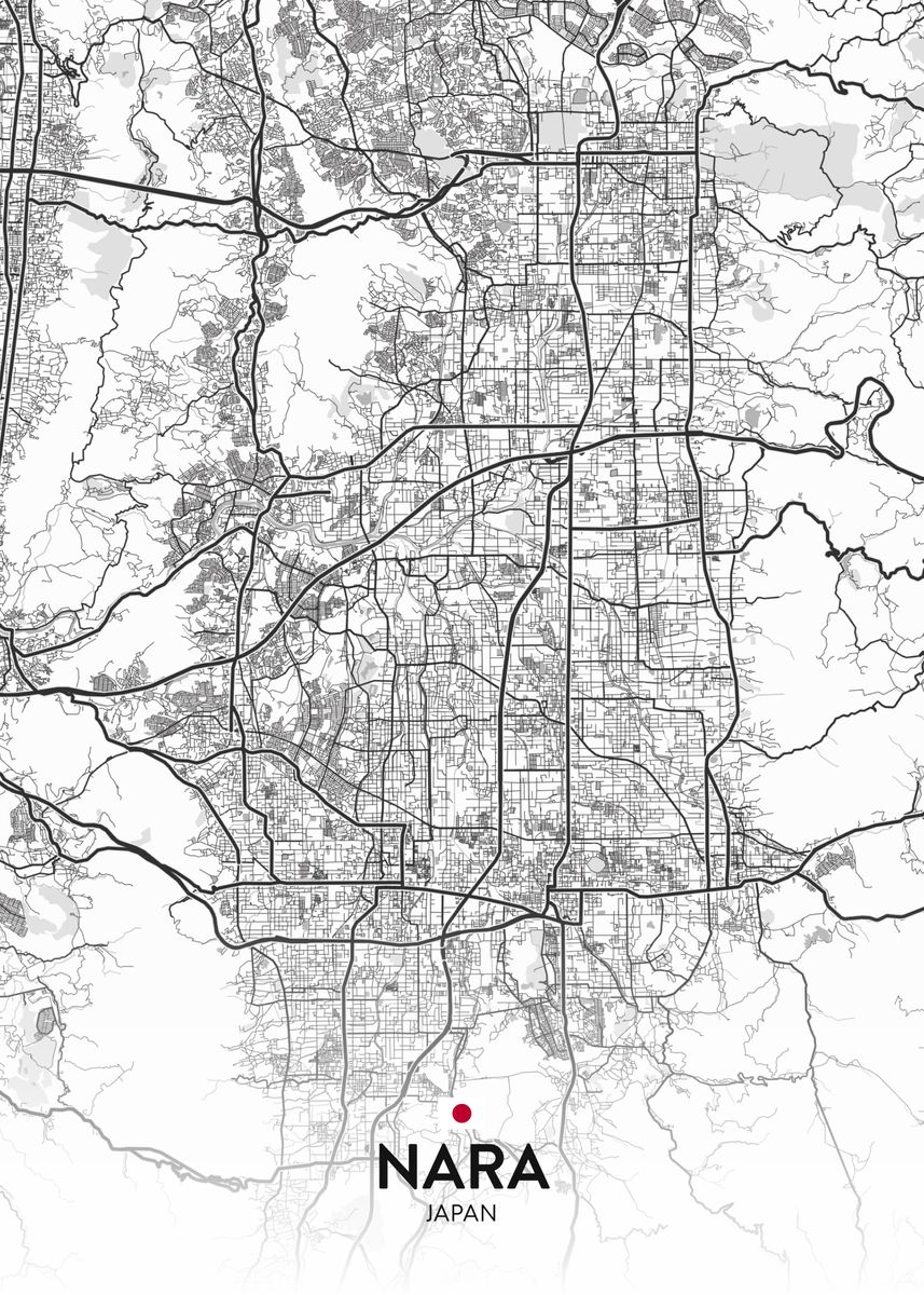 'Nara JP' Poster, picture, metal print, paint by IMR Designs | Displate