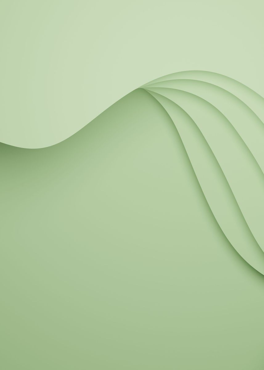 'Green Lines 11' Poster, picture, metal print, paint by Bertil Hansen ...