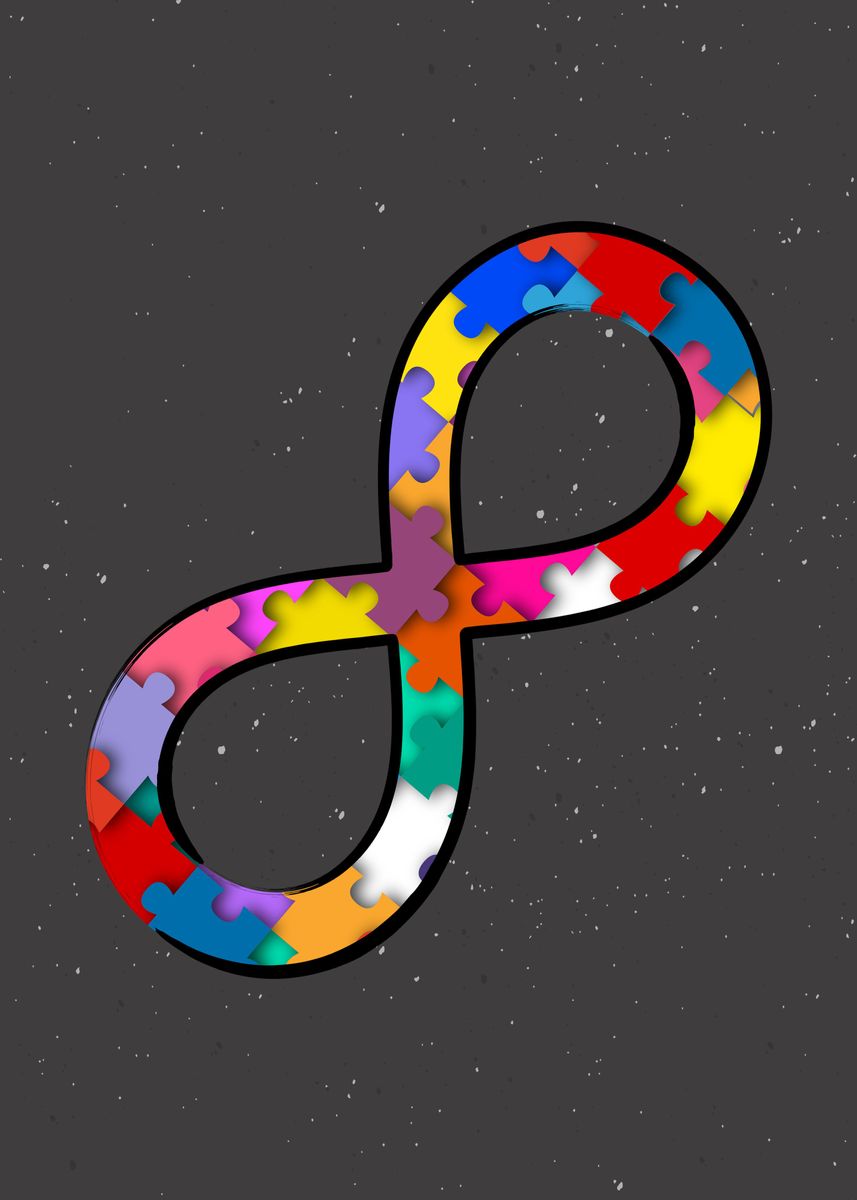 'Autism Awareness Wall Art' Poster by Decoratier Qwerdenker | Displate