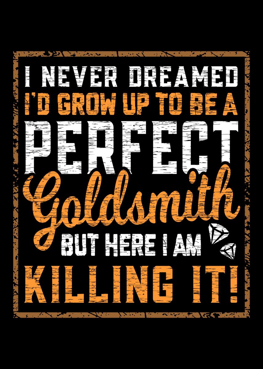 'Goldsmith' Poster, picture, metal print, paint by Hexor | Displate