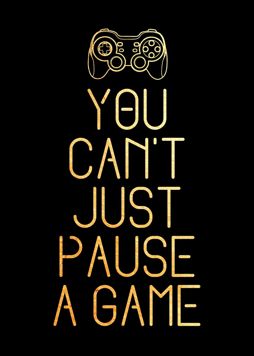 'Golden Gamer' Poster, picture, metal print, paint by Alia James | Displate