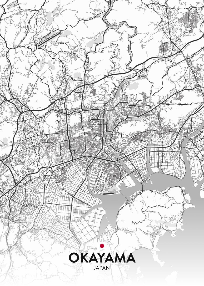'Okayama JP' Poster by IMR Designs | Displate