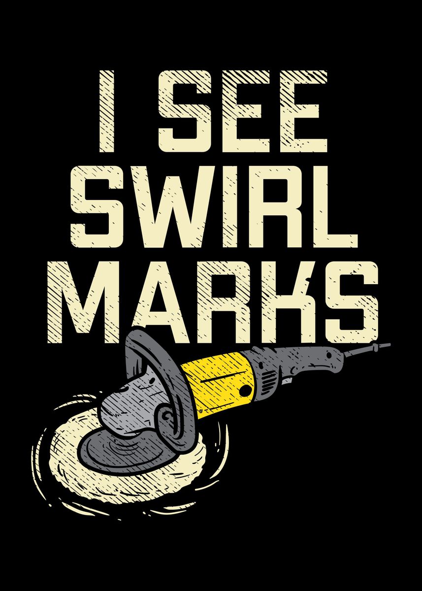'I See Swirl Marks' Poster, picture, metal print, paint by Uwe Seibert ...