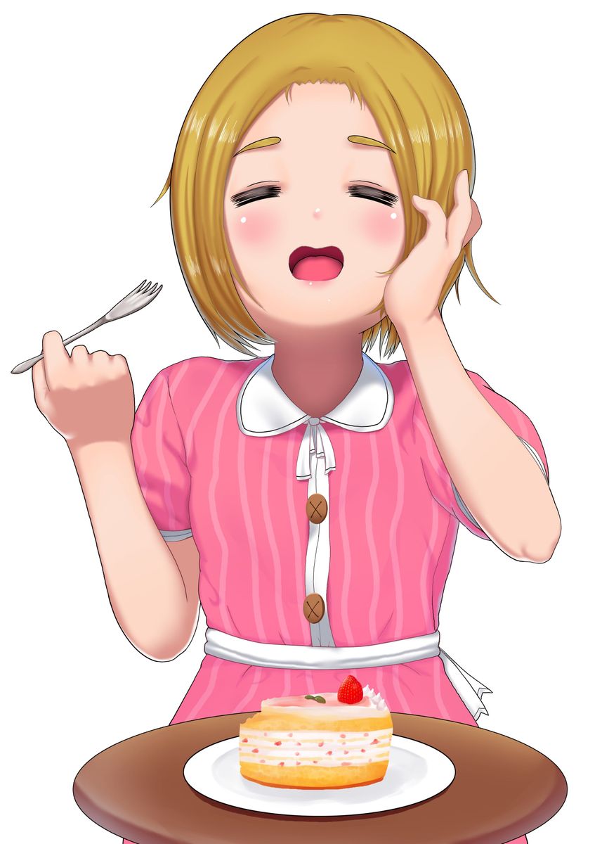 'baby moe pink eat' Poster, picture, metal print, paint by DheYa Art ...