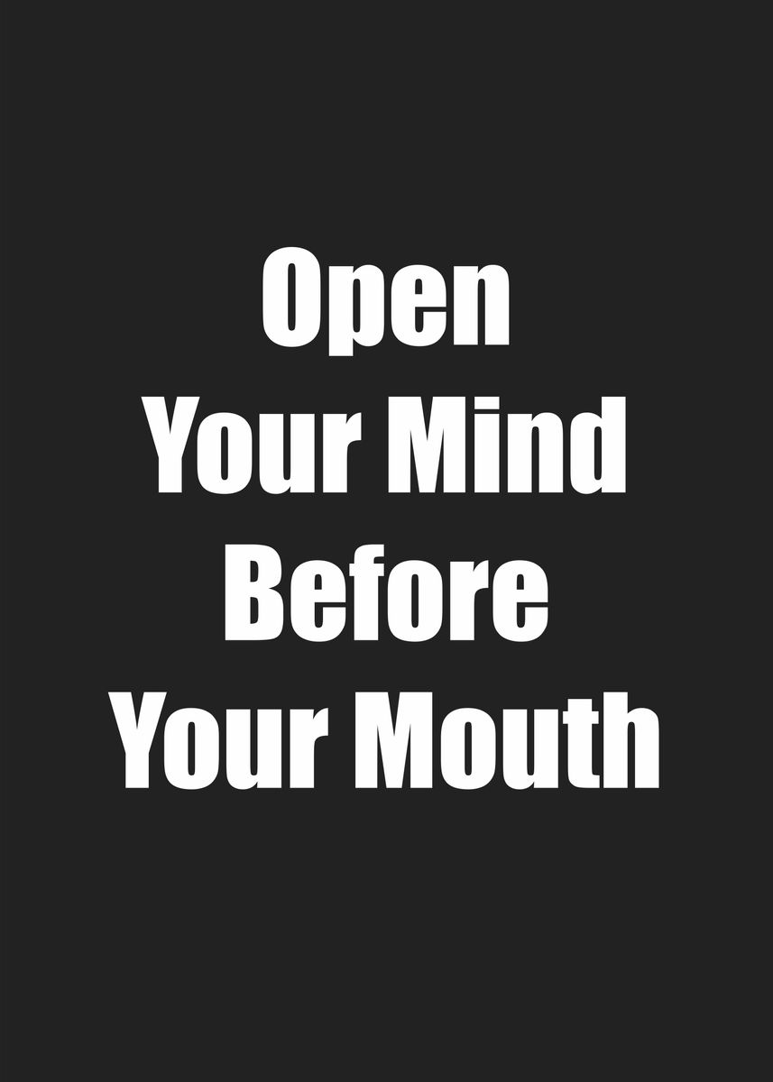 'open your mind' Poster, picture, metal print, paint by Ratna Mutia ...