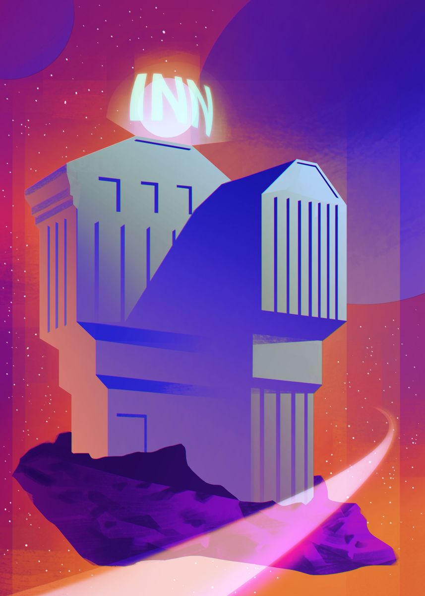 'Galactic Inn' Poster, picture, metal print, paint by Elias Neophytou ...
