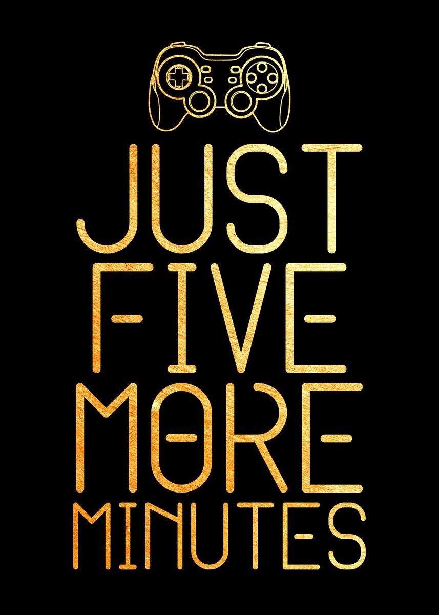 'Golden Gamer' Poster, picture, metal print, paint by Alia James | Displate