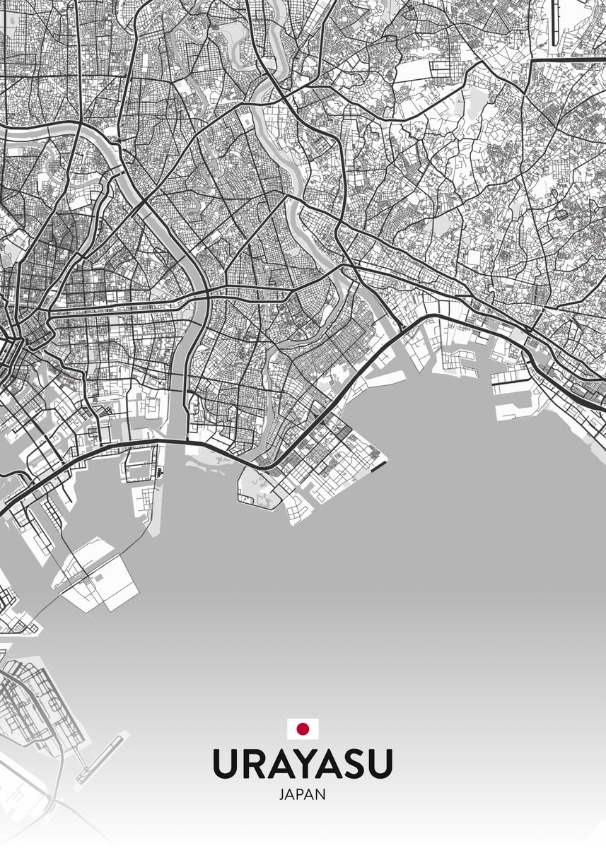 'Urayasu JP' Poster by IMR Designs | Displate