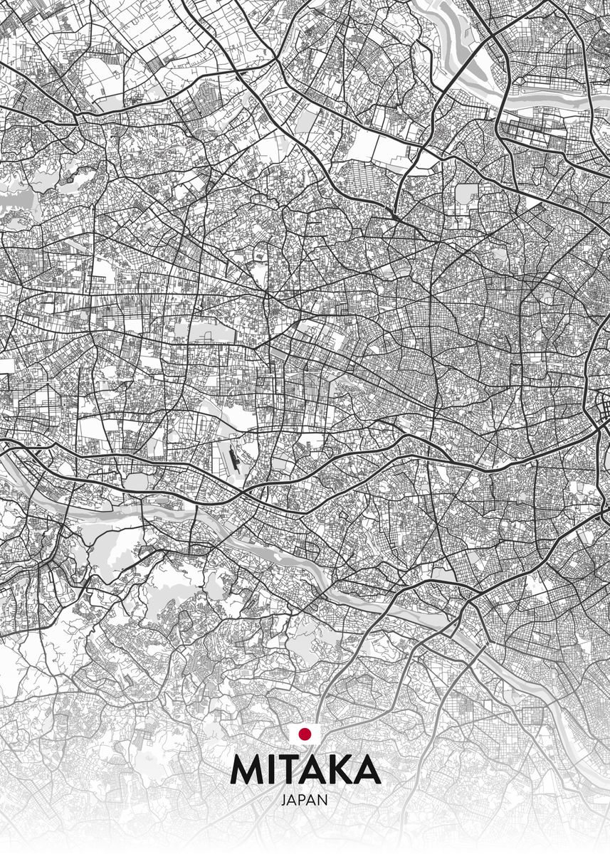 'Mitaka JP' Poster, picture, metal print, paint by IMR Designs | Displate