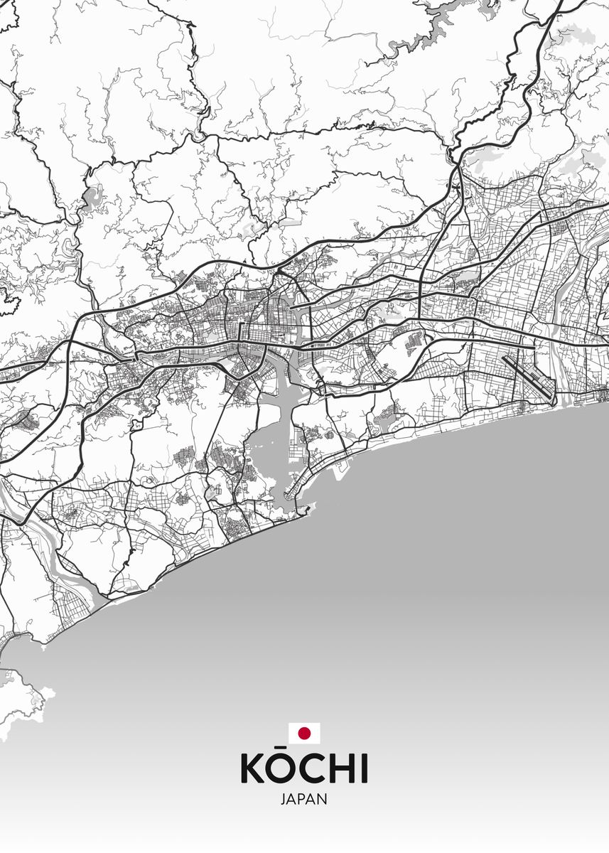 'Kochi JP' Poster, picture, metal print, paint by IMR Designs | Displate